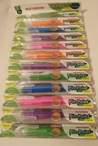 MATADOR PINPOINT PENS; black ink; 0.5 mm; pack of 6 | eBay UK