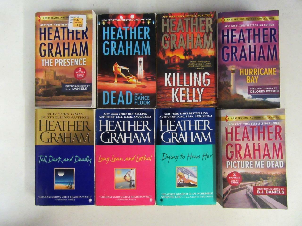 BIG Lot (8) HEATHER GRAHAM Thriller Romantic Books SUSPENSE SERIES NEAR ...