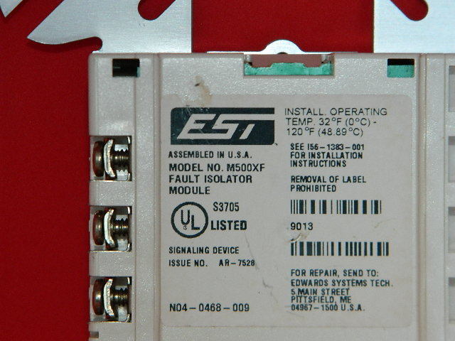 EDWARDS EST M500XF FAULT ISOLATOR MODULE FIRE ALARM | eBay