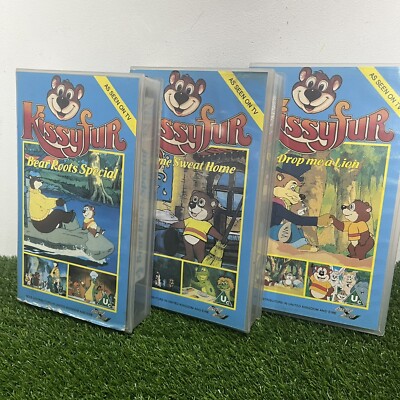 Kissyfur Bear (VHS 1985) Cartoon Bear X 3 Bundle | eBay