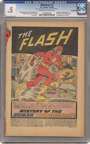 Showcase #4 CGC 0.5 1956 1337842009 1st and origin Silver Age Flash ...