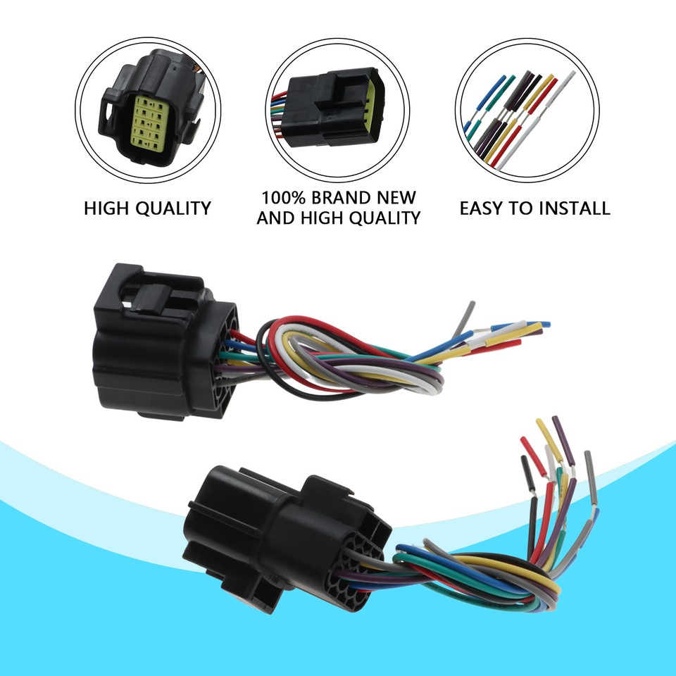 6" Assembled Waterproof 8 Pin Electrical 1.8mm Harness Connector for ...