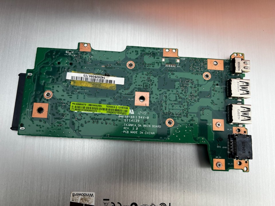 Original ASUS TX300CA DK REV2.0 USB Main Board 60NB0070-MB2060(205 ...