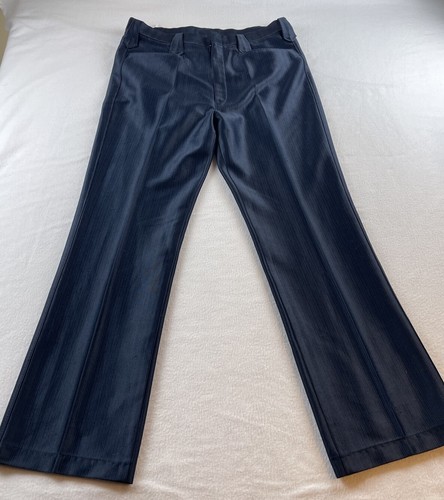 Pagano West Blue Shiny Dress Pants Size 34 USA | eBay