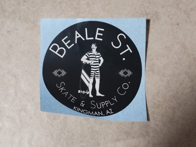BEALE STREET SKATE & SUPPLY COMPANY STICKER DECAL SKATEBOARD SPORT NEW ...