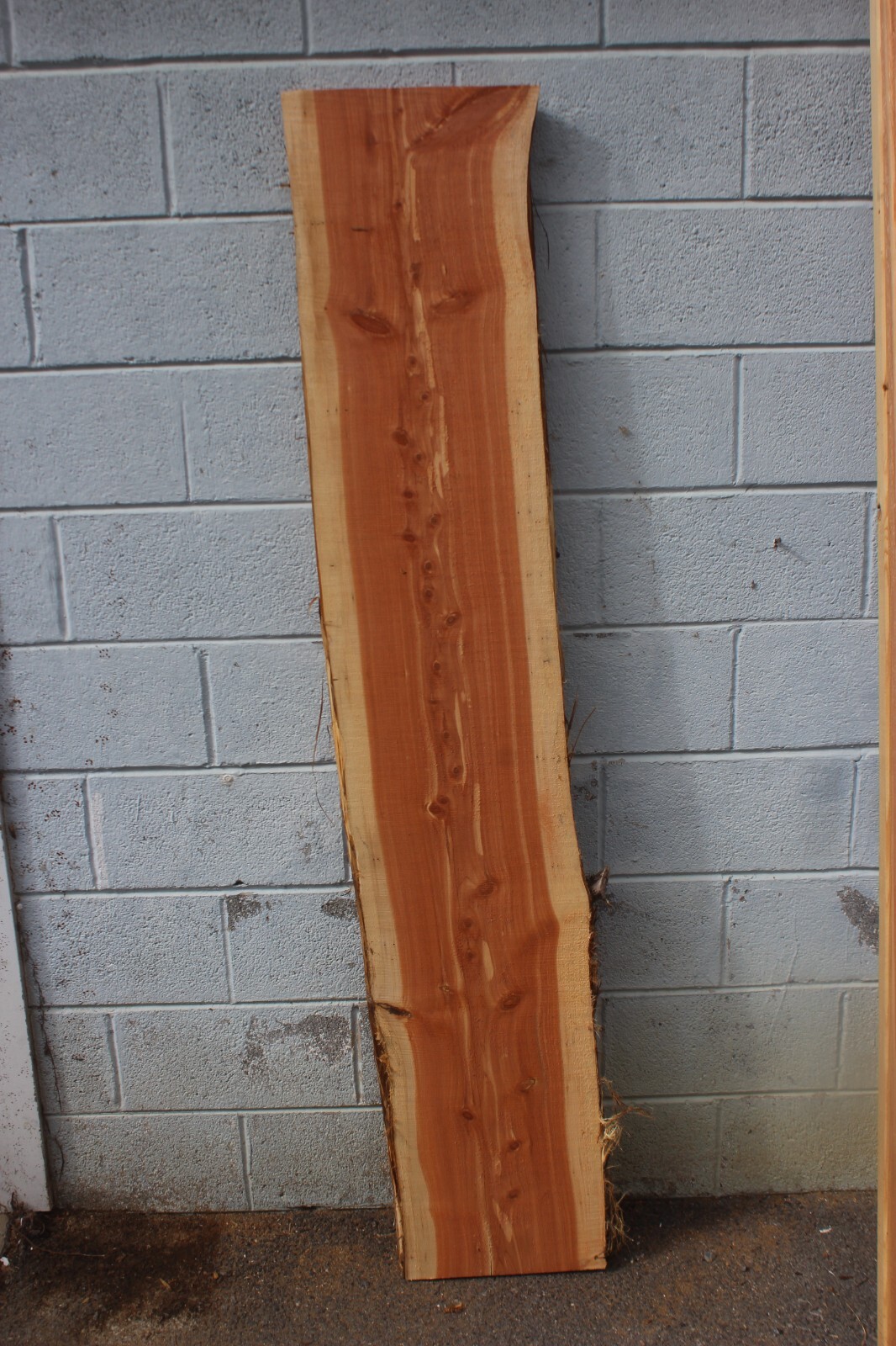 Large Wide Red Cedar Live Edge Wood Slab Lumber Rustic Woodwork 72in ...