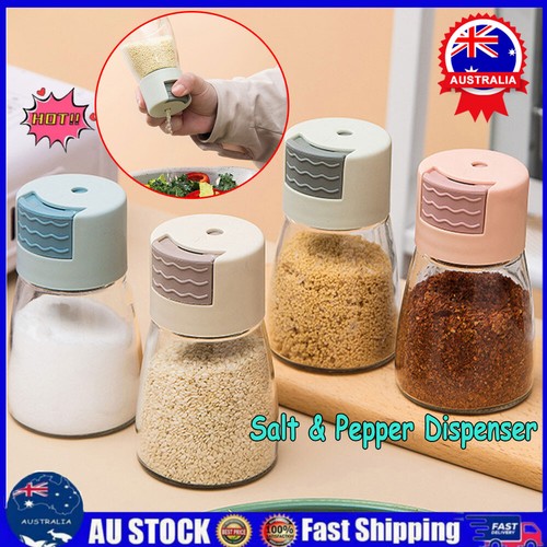 Salt and Pepper Pots Shakers Dispensers Condiment Precise Quantitative ...