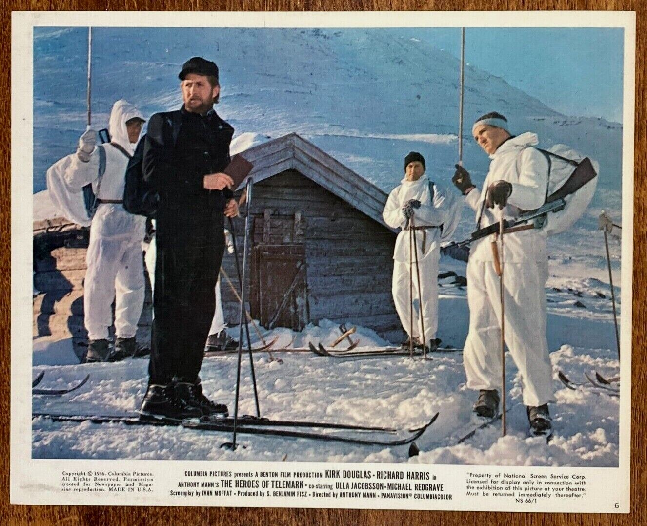 HEROES OF TELEMARK Original Movie Still Photo Kirk Douglas WW2 Ski ...