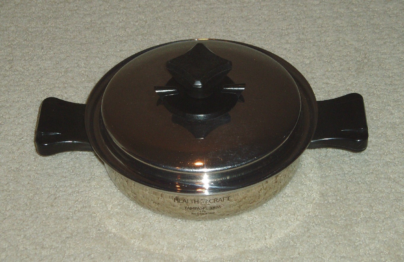 8 1/2" HEALTH CRAFT 5-PLY 304 SURGICAL STAINLESS STEEL SKILLET / FRY ...