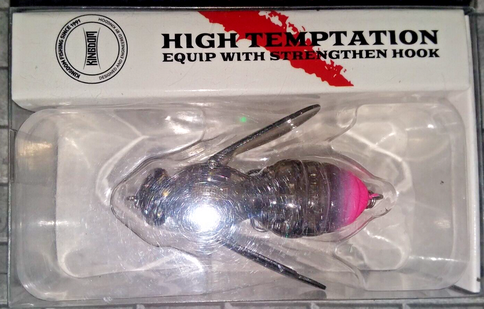 #PB Kingdom Giant Wasp Lure/Wings Pink & Black ( Mud Dauber) 4.2 grams ...
