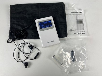 ROBERTS Sports DAB 5 Portable DAB DAB+ FM RDS Pocket Radio White ...