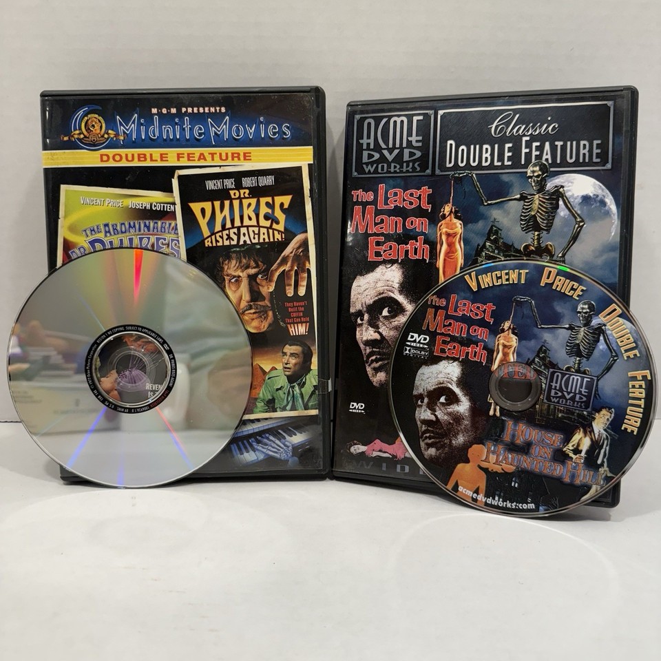 Vincent Price Collection DVD 5 Frightening Movies Including Dr. Phibes ...