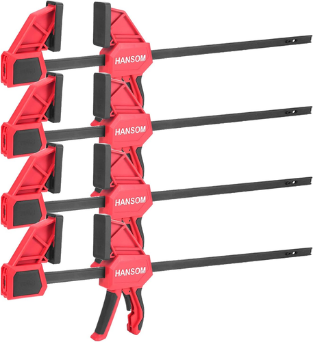 Upgraded 4-Pack 24 Inch Woodworking Clamps,Bar Clamps Heavy Duty 350LBS ...
