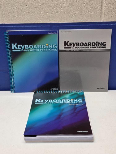 Abeka Keyboarding and Document Processing, Solutions Key, Test & Quiz ...
