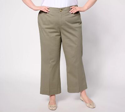 Joan Rivers Classics Collection Signature Twill Regular Cropped Jeans ...