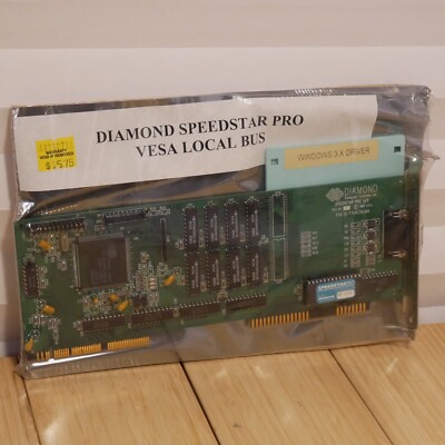 Diamond SpeedStar Pro VLB Vesa Local Bus FTUVL5426A v3.04 VGA Video ...