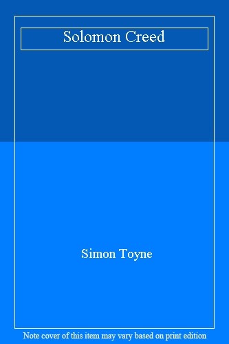 Solomon Creed By Simon Toyne. 9780007551354 | eBay
