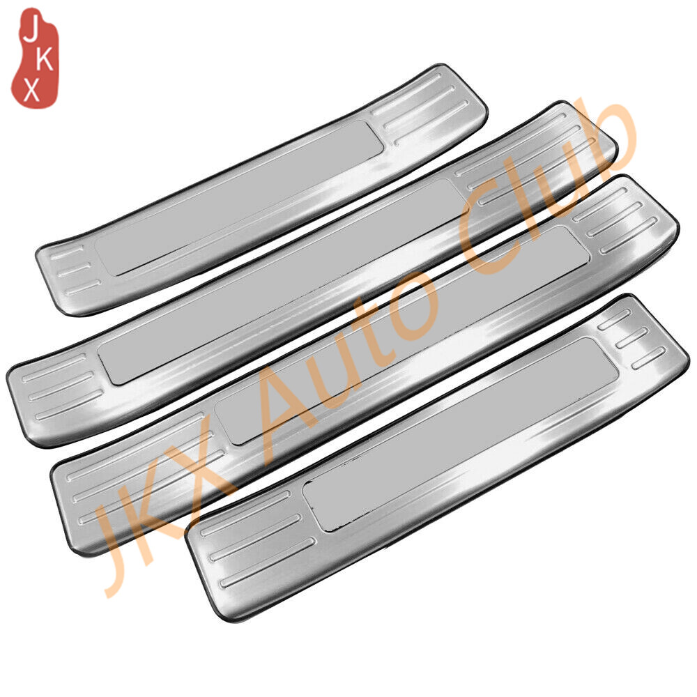 Steel Silver Inner&Outer Door Sill Scuff Plate j For Toyota Highlander ...