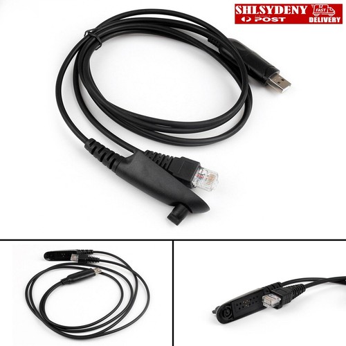 2 in 1 USB Programming Program Cable For GR300 GP328 GP360 GM338 + CD ...