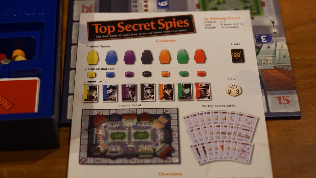 Top Secret Spies Board