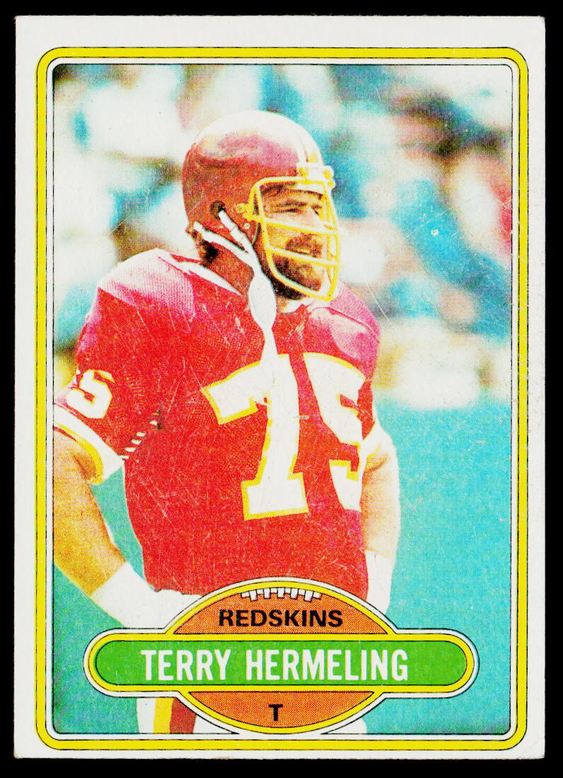 1980 TOPPS TERRY HERMELING WASHINGTON REDSKINS #166 | eBay