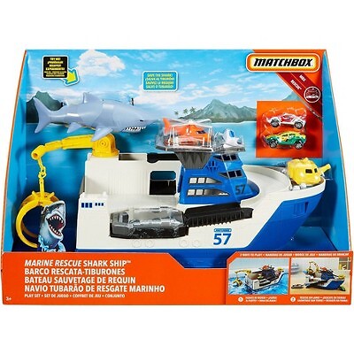 Matchbox Marine Rescue Shark Ship 887961701333 | eBay