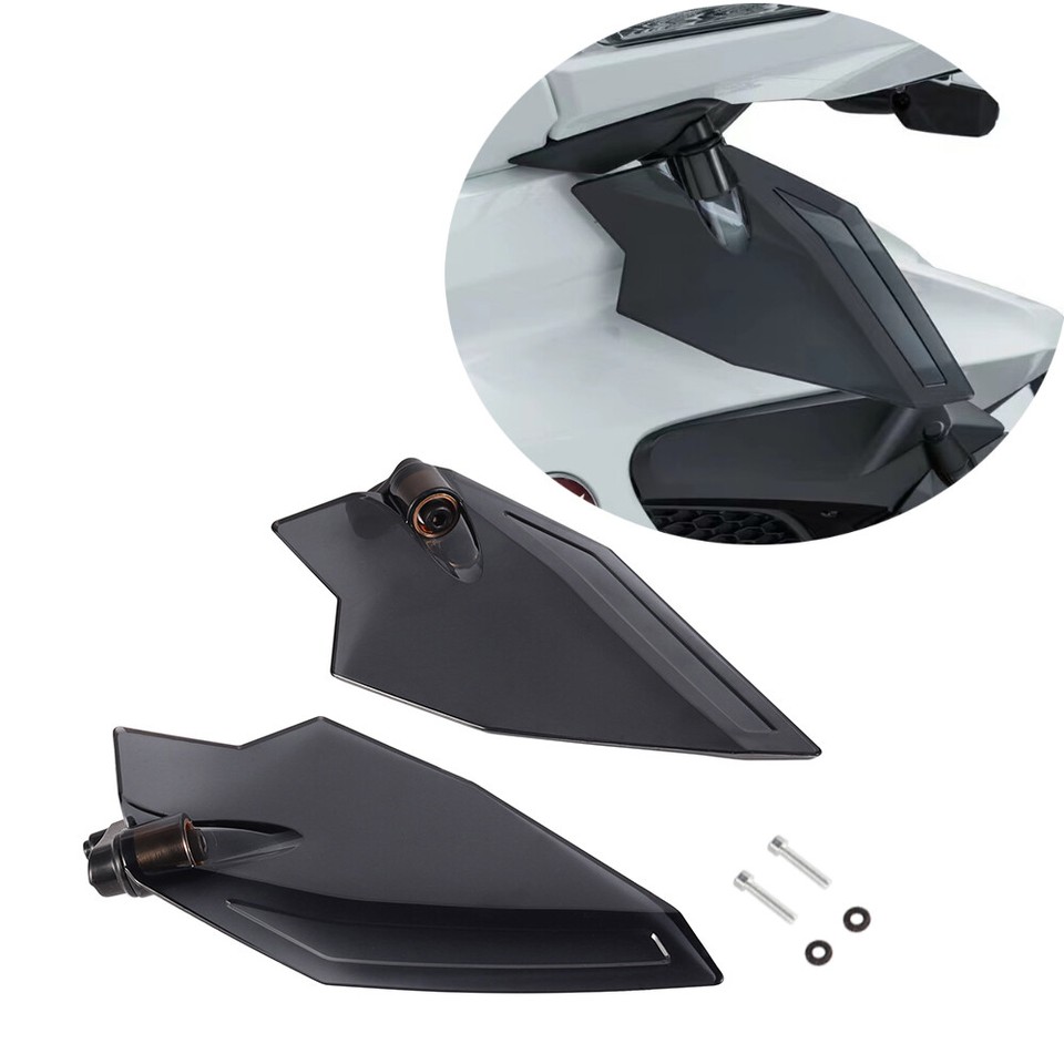 Adjustable Black Upper Air Deflectors Wind Deflector For Honda Gold ...