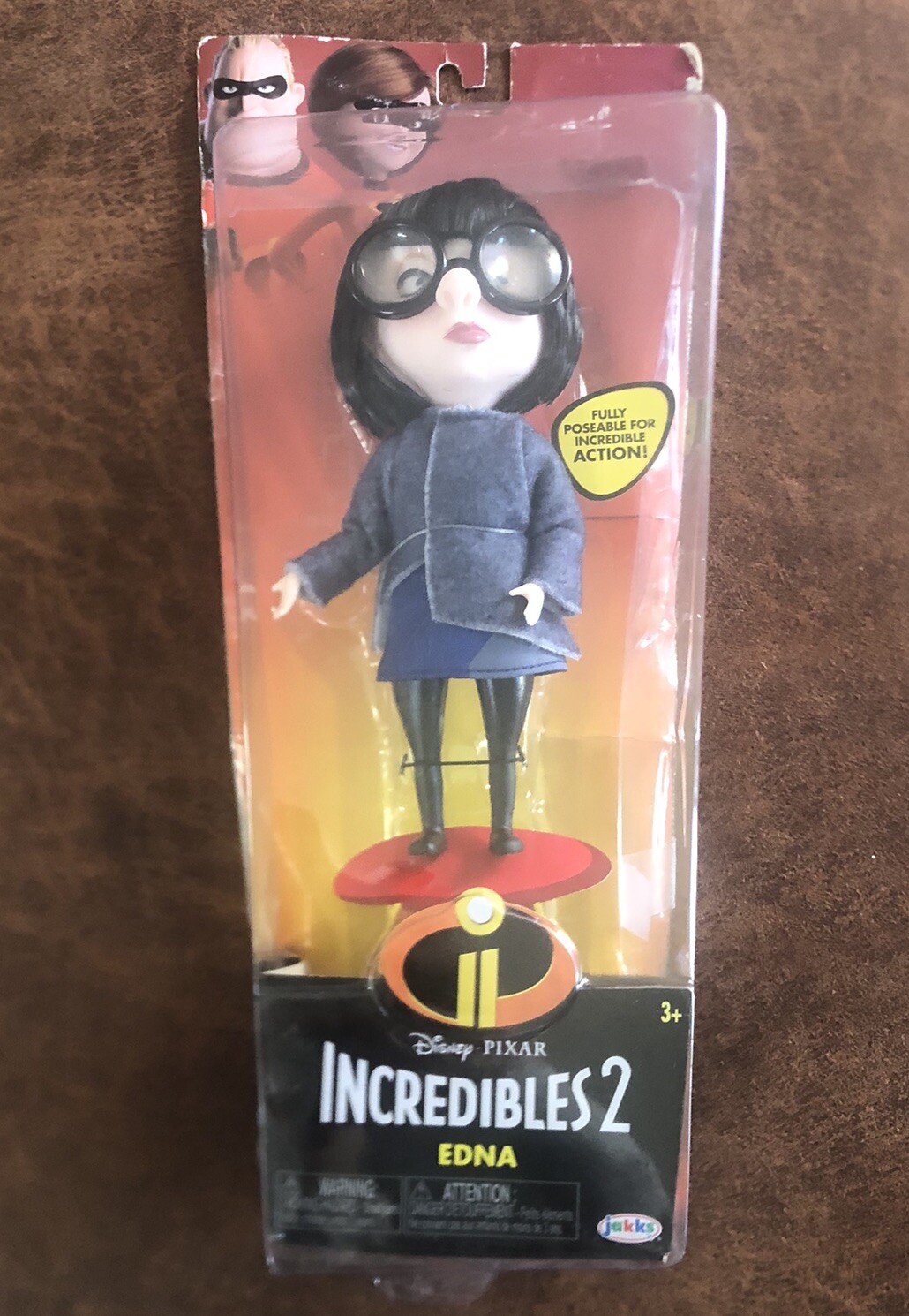 DISNEY PIXAR THE INCREDIBLES 2 EDNA MODE POSEABLE ACTION FIGURE DOLL ...