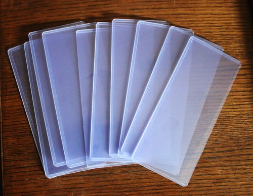 10 Pack Semi Rigid Clear Currency Sleeves - Heavy Duty Dollar Bill ...
