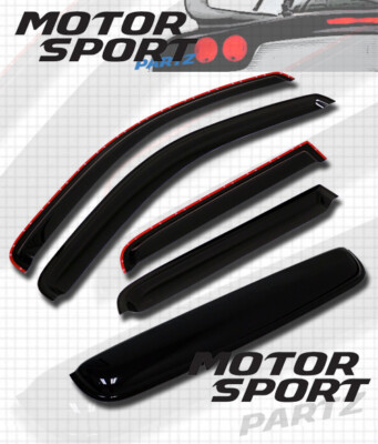 JDM In Channel 2MM Visors 5pcs Deflector & Sunroof For Dodge Charger 06 ...