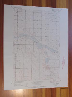 Sheyenne Lake North Dakota 1950 Original Vintage USGS Topo Map | eBay