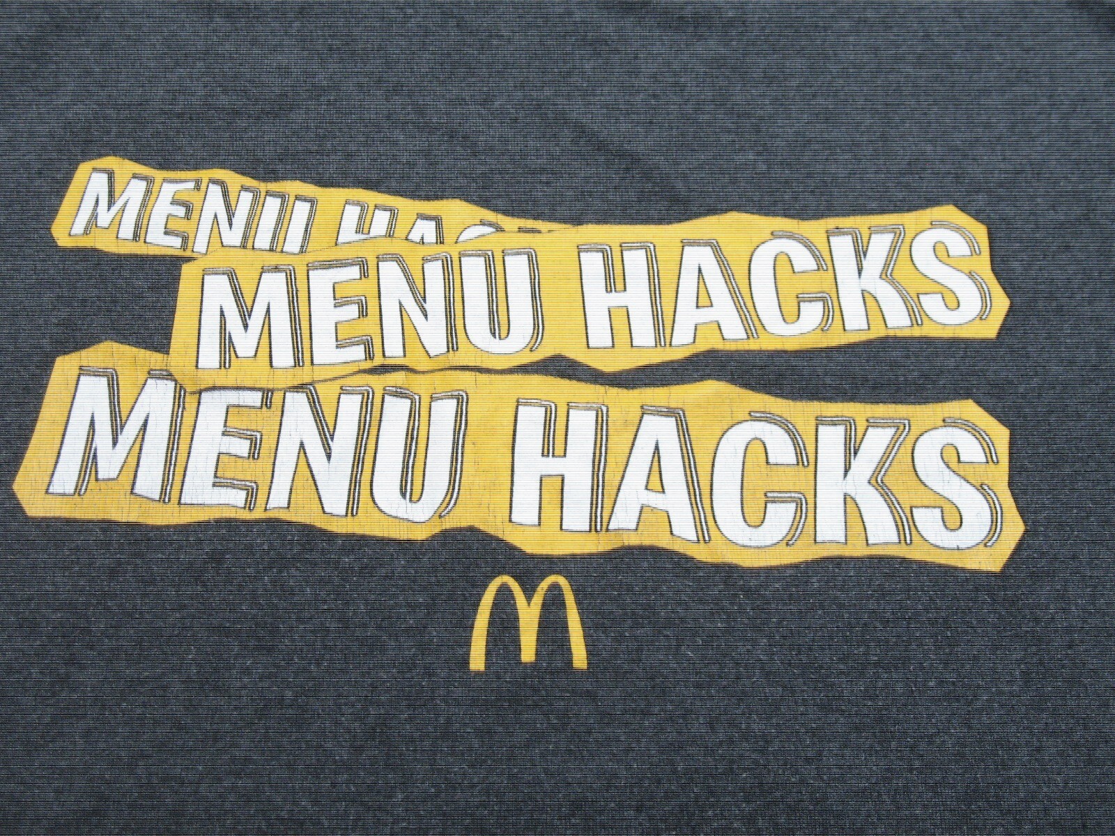 Delta McDonald’s Menu Hacks T-Shirt Men's XL Gray Tee… - Gem