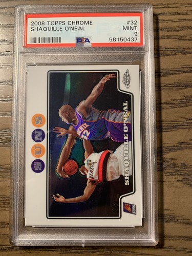 2008 Topps Chrome Shaquille O'Neal #32 PSA 9 Mint Suns HOF | eBay