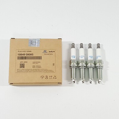 Genuine 1884909085 Iridium Spark Plug 4pcs For Hyundai Sonata 2011~2017 ...