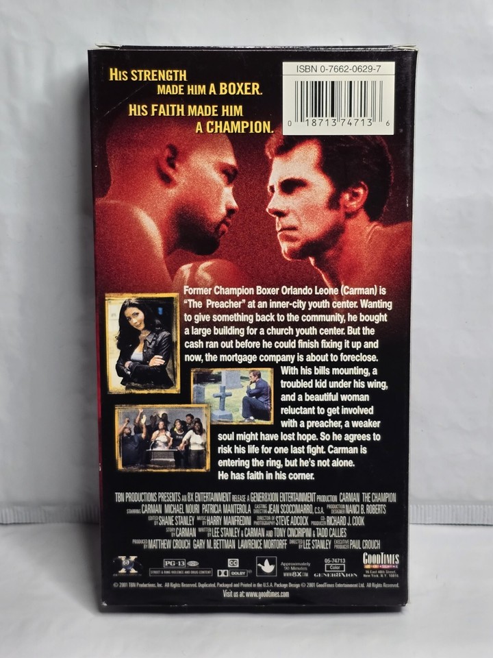 Carman: The Champion (VHS, 2001) 18713747136 | eBay