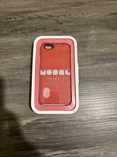 NEW Modal iPhone 6 Dual-Layer Hot Pink Solid Print Protective Cell ...