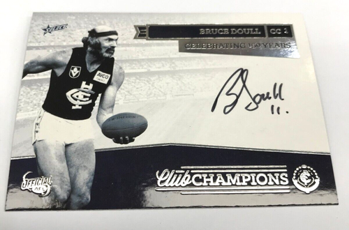 150 Years Carlton Hall Of Fame Cards Tin Set CC1 Bruce Doull Signature ...