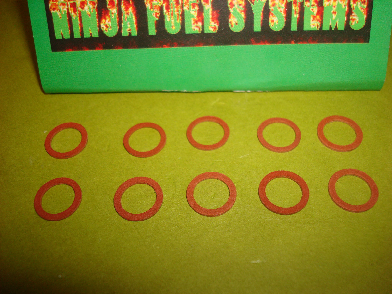 AUTOLITE MOTORCRAFT FORD 4100 CARBURETOR FIBER NEEDLE AND SEAT GASKET ...