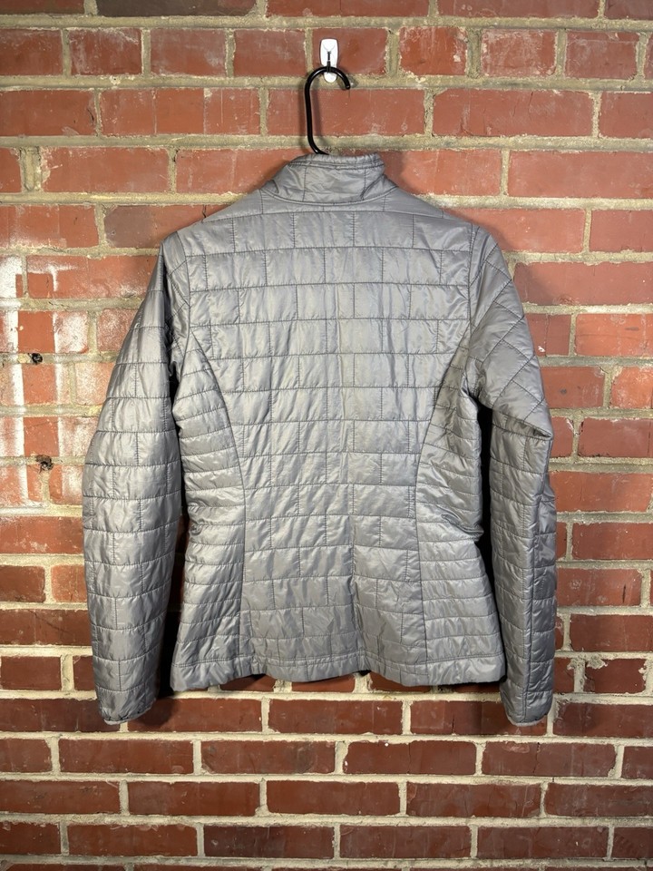 Patagonia Silver Gray Micro Nano Puff Zip Up Puffer Outdoor Jacket ...