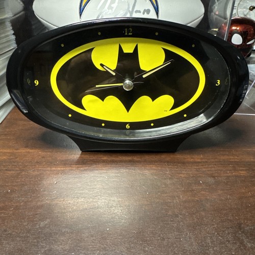 Warner Brothers Batman Alarm Clock ~ Metal ~ Bat Logo ~ NEW NEVER USED ...