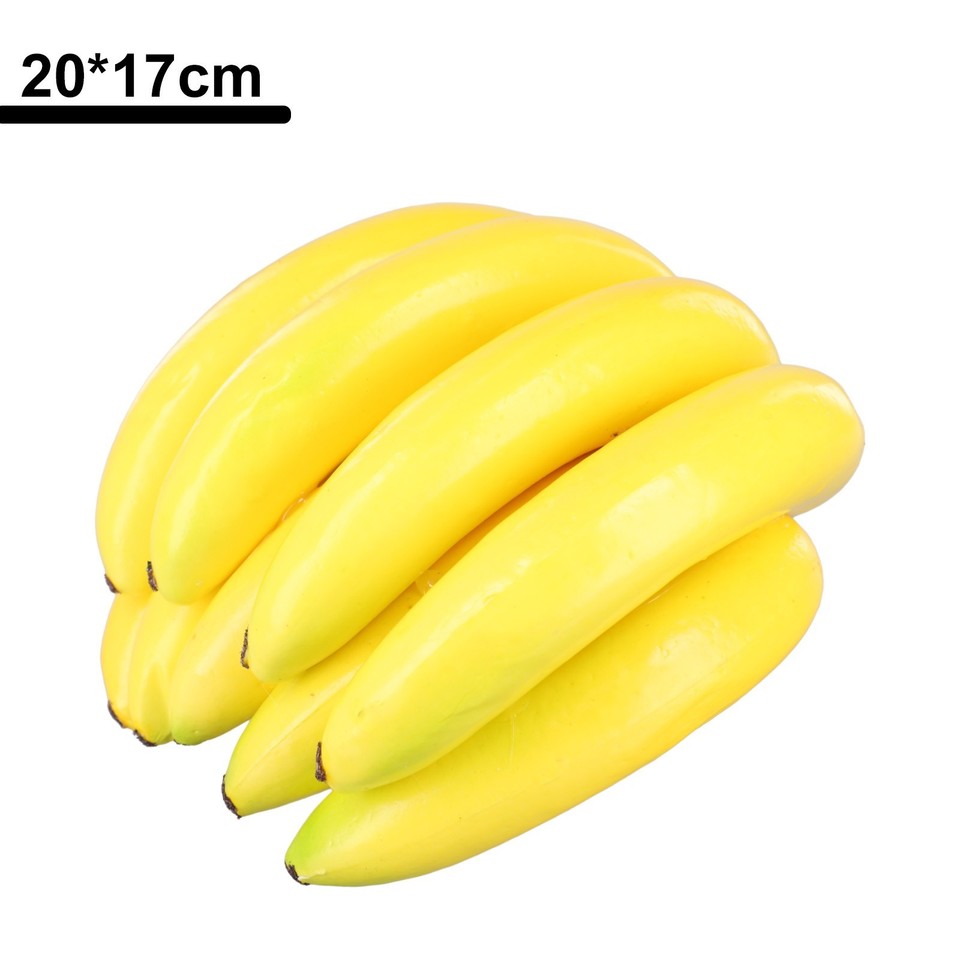 Fake Banana Bunch Artificial Plastic Fruit-Decor Kitchen Cabinet Photo ...