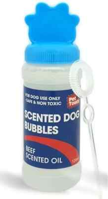 Pack of 2 Beef Flavoured Scented Bubbles For Dogs, Puppy Dog Non Toxic ...