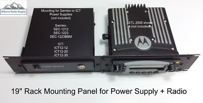 19" Rack Mount Panel : Samlex/ICT Power Supply + Motorola GM300 SPECTRA ...