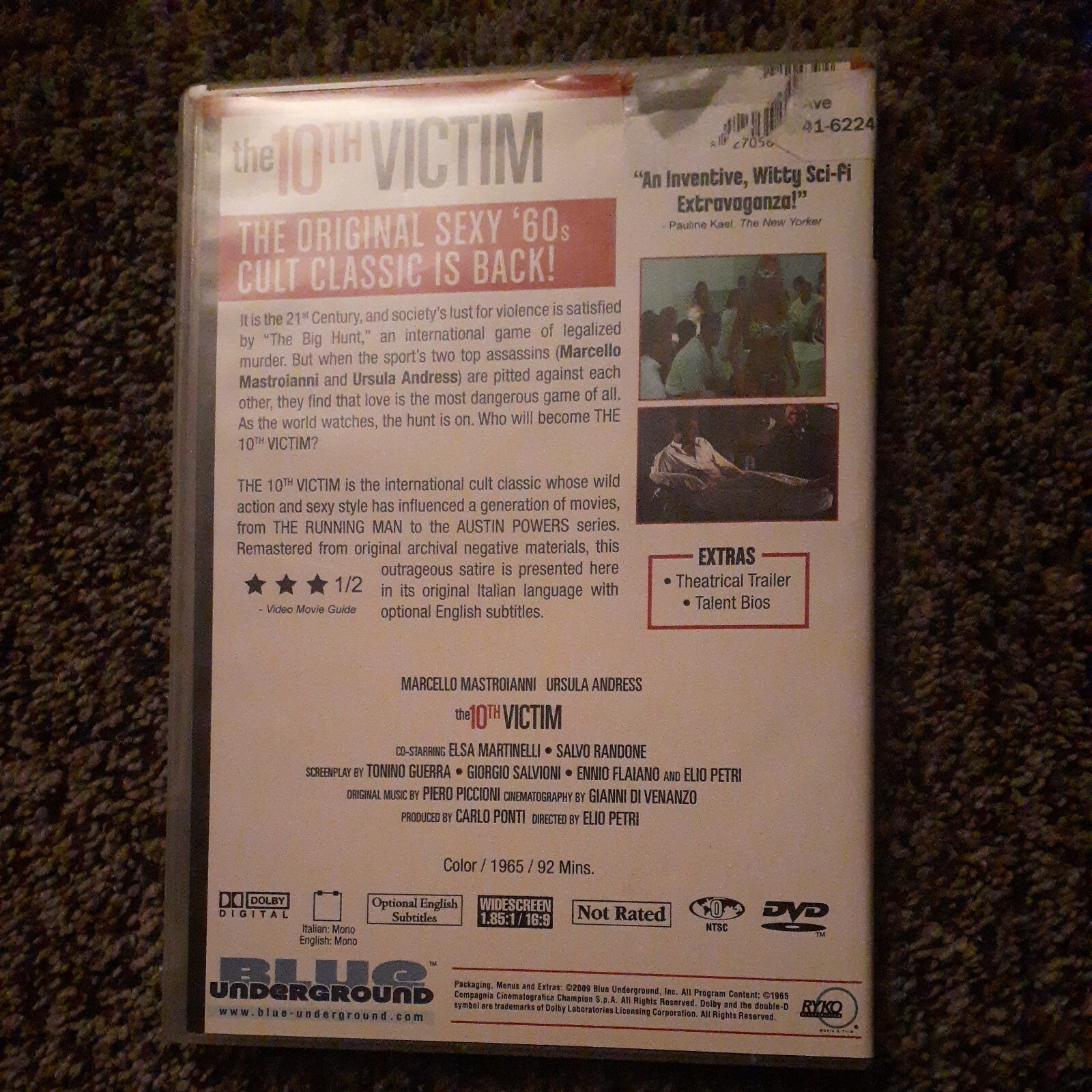 THE TENTH VICTIM *ITALIAN LANGUAGE DVD WITH SUB TITLES 827058114394 | eBay