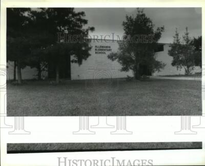 1992 Press Photo Mug Shot of Allemands Elementary in Des Allemands ...