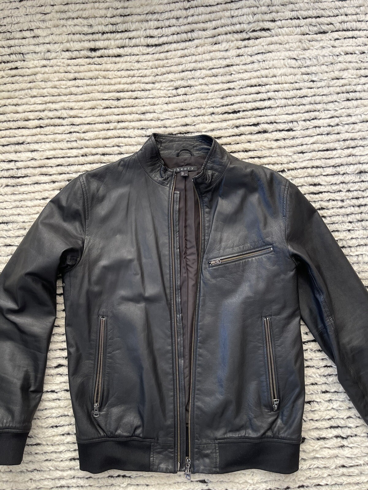 theory leather jacket men - Gem