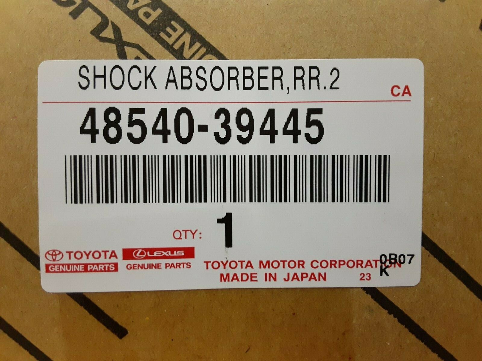 Toyota 4runner Rear Shocks W/ X-reas Genuine OEM OE for sale online | eBay