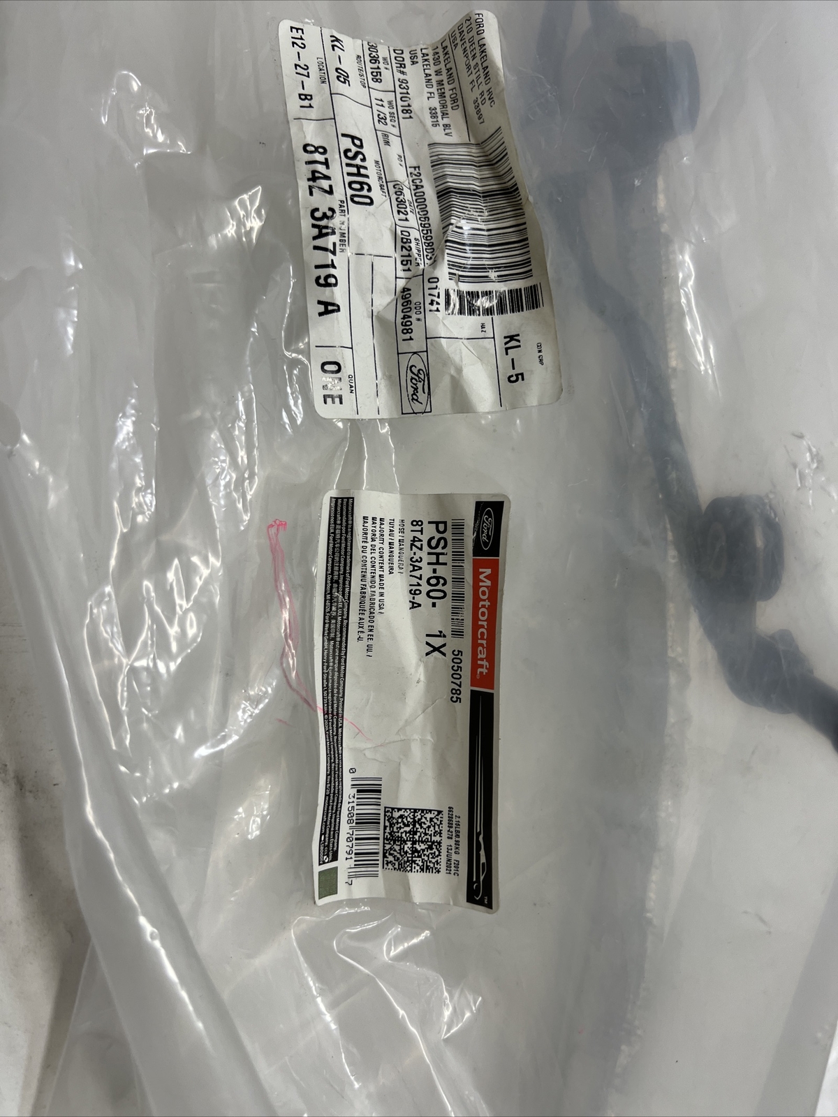 Power+Steering+Pressure+Line+Hose+Assembly+Motorcraft+PSH-60 for sale ...