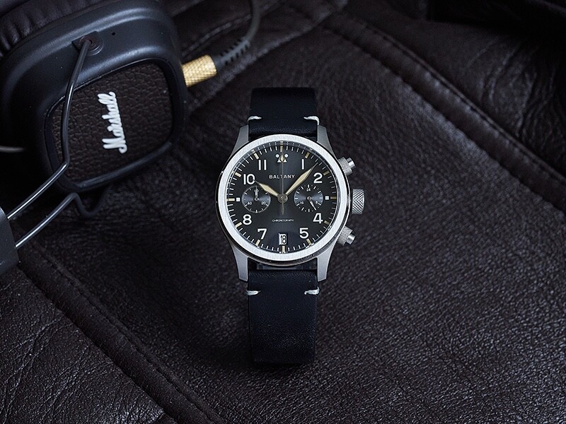 Baltany Retro Date Military Chronograph Pilot Watch Model S5057 - US ...