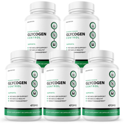 Glycogen Control Blood Capsules, Blood Sugar Control Pills - 5 Bottles ...
